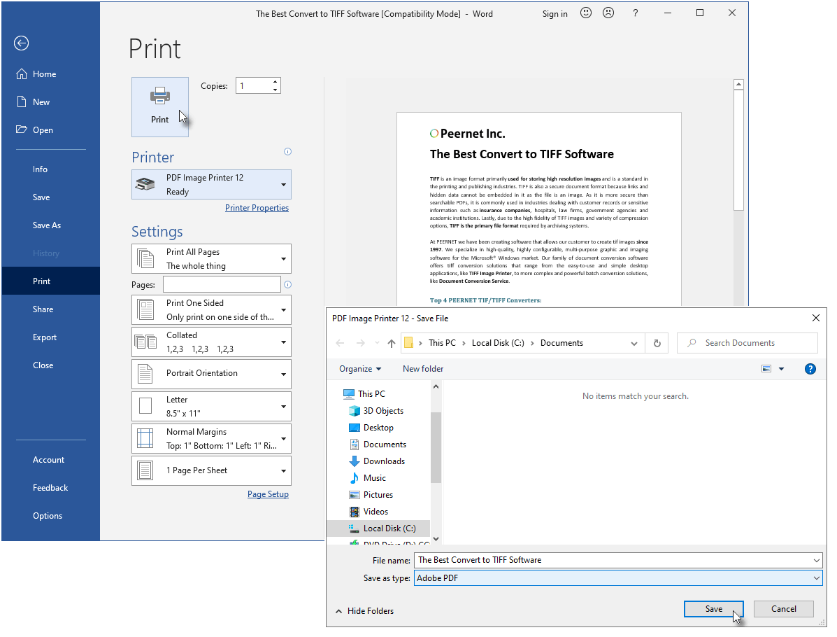 PDF Image Printer