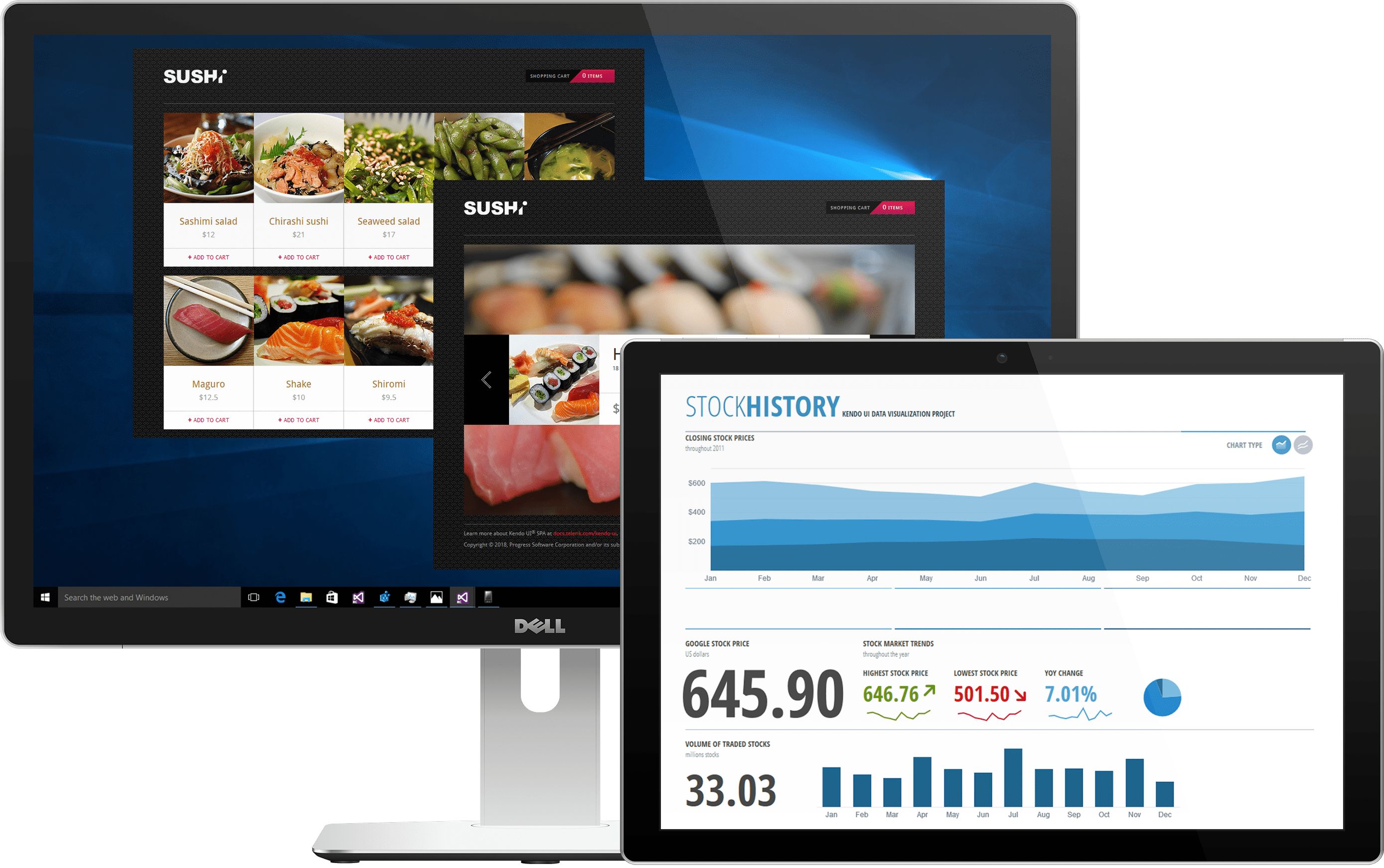 Kendo UI + Telerik UI for PHP（英語版）