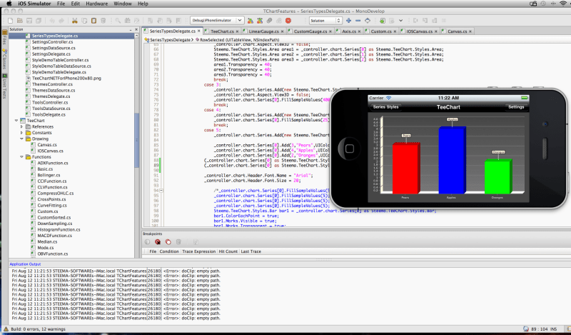 TeeChart.NET for Xamarin.iOS