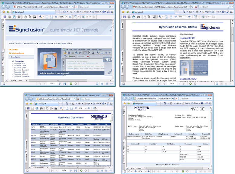 Syncfusion Essential PDF