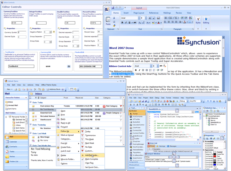 Syncfusion Essential Tools For Windows Forms