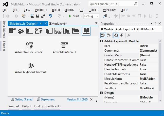 Add-in Express for Internet Explorer and Microsoft .net