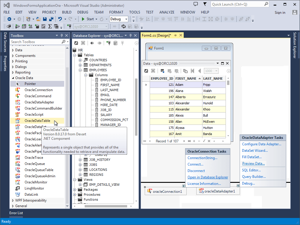 dbForge Fusion for Oracle