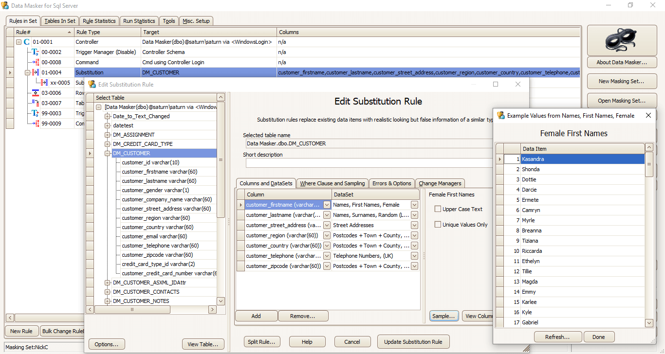 Data Masker for SQL Server（英語版）