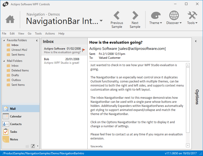 Actipro Navigation For Wpf(英語版)
