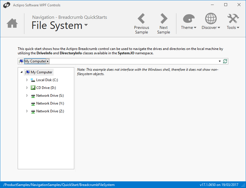 Actipro Navigation For Wpf(英語版)