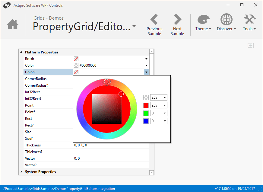 Actipro Grids For Wpf（英語版）