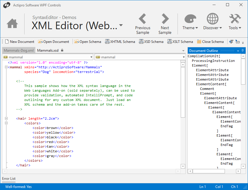 Actipro Syntaxeditor For Wpf