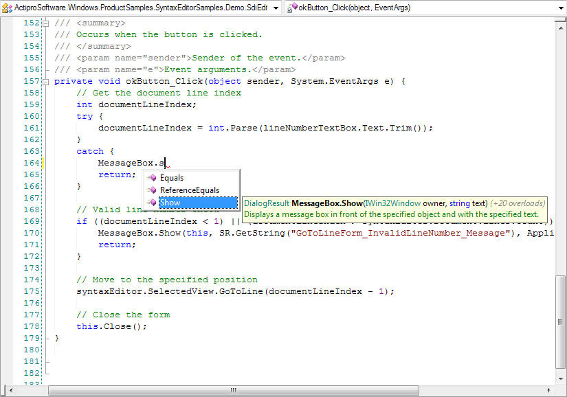 Actipro WinForms Studio