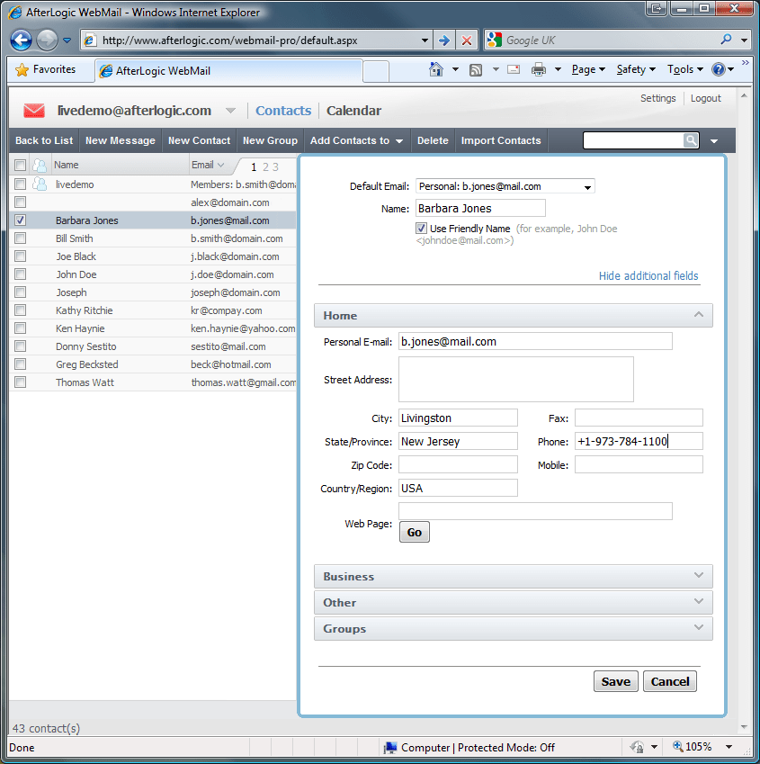 WebMail Pro for ASP.NET