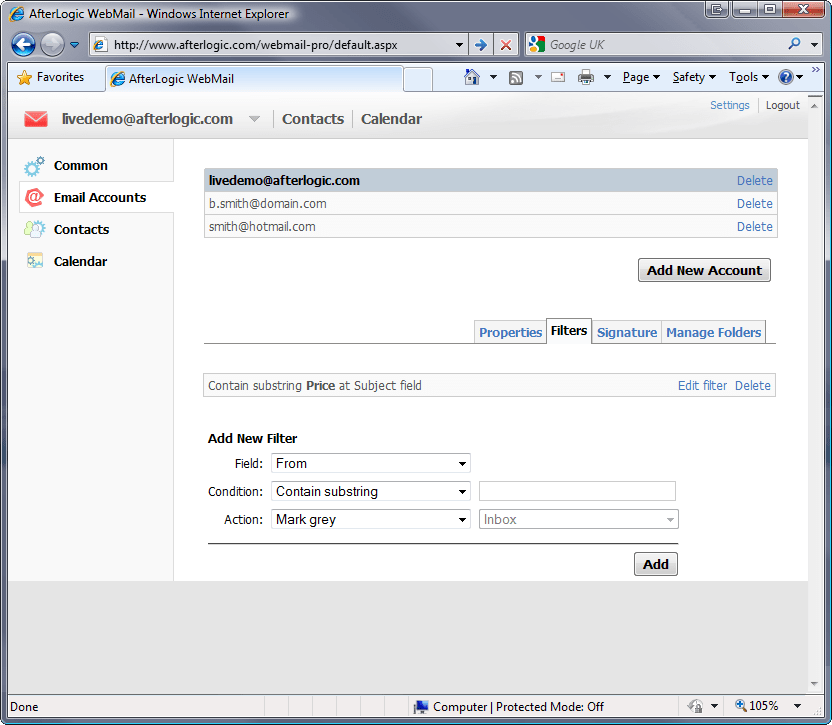 WebMail Pro for ASP.NET （英語版）