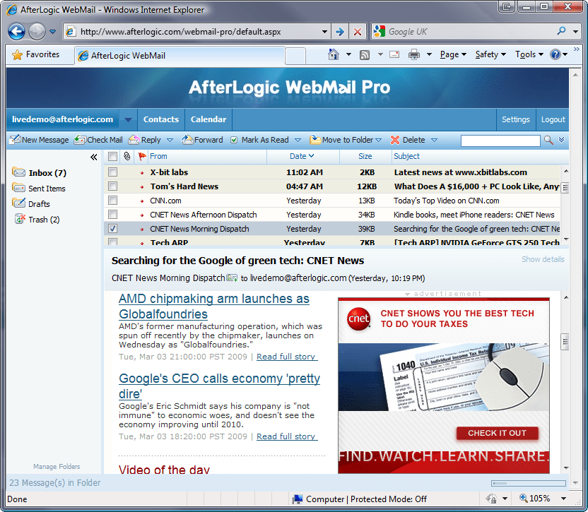 WebMail Pro for ASP.NET