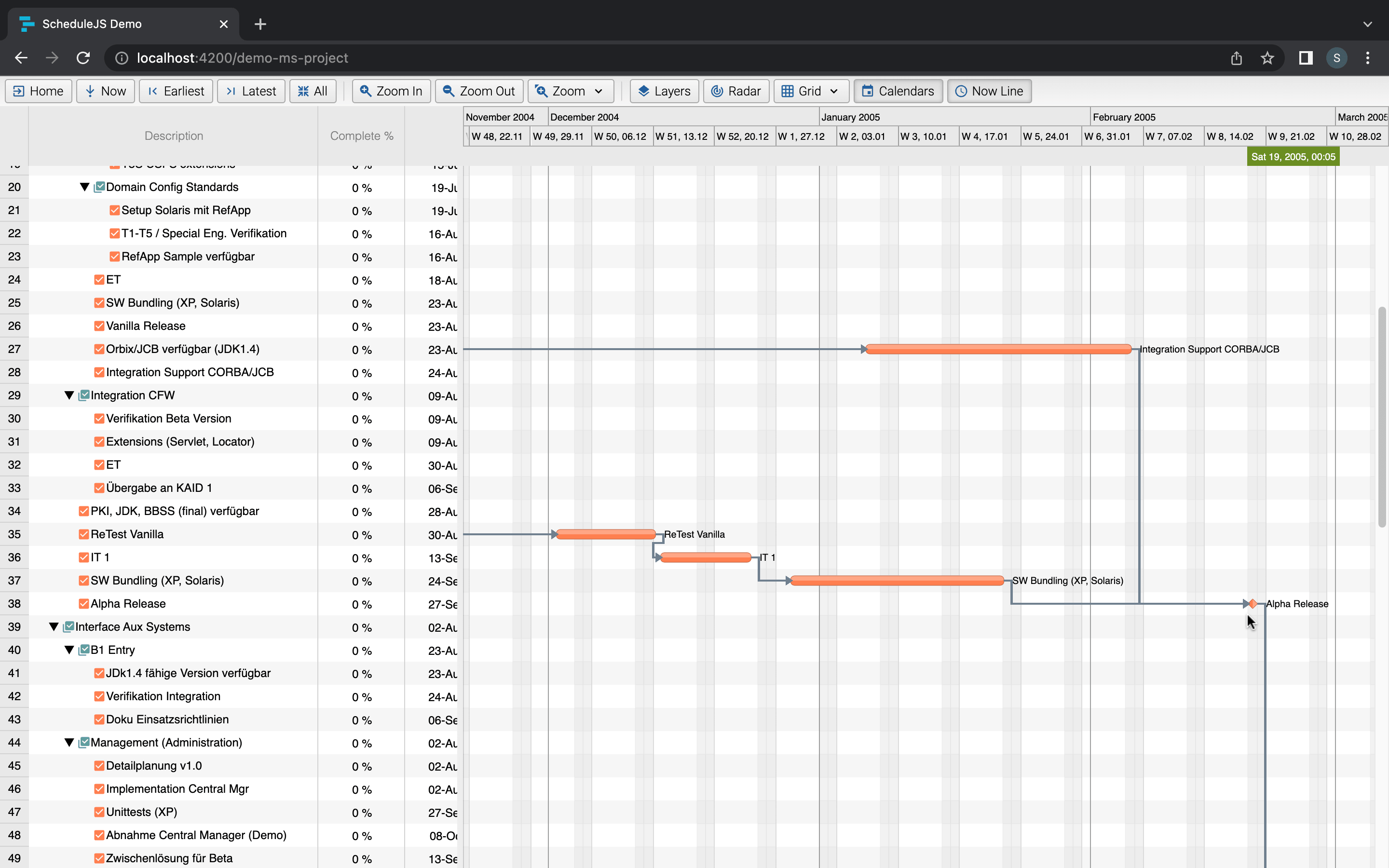 ScheduleJS の主な機能