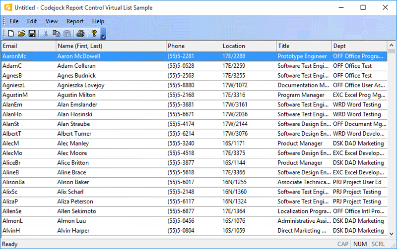 Codejock Report Control ActiveX