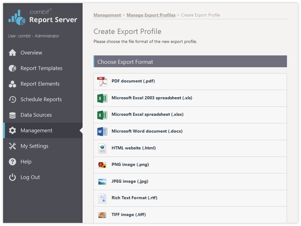 combit Report Server