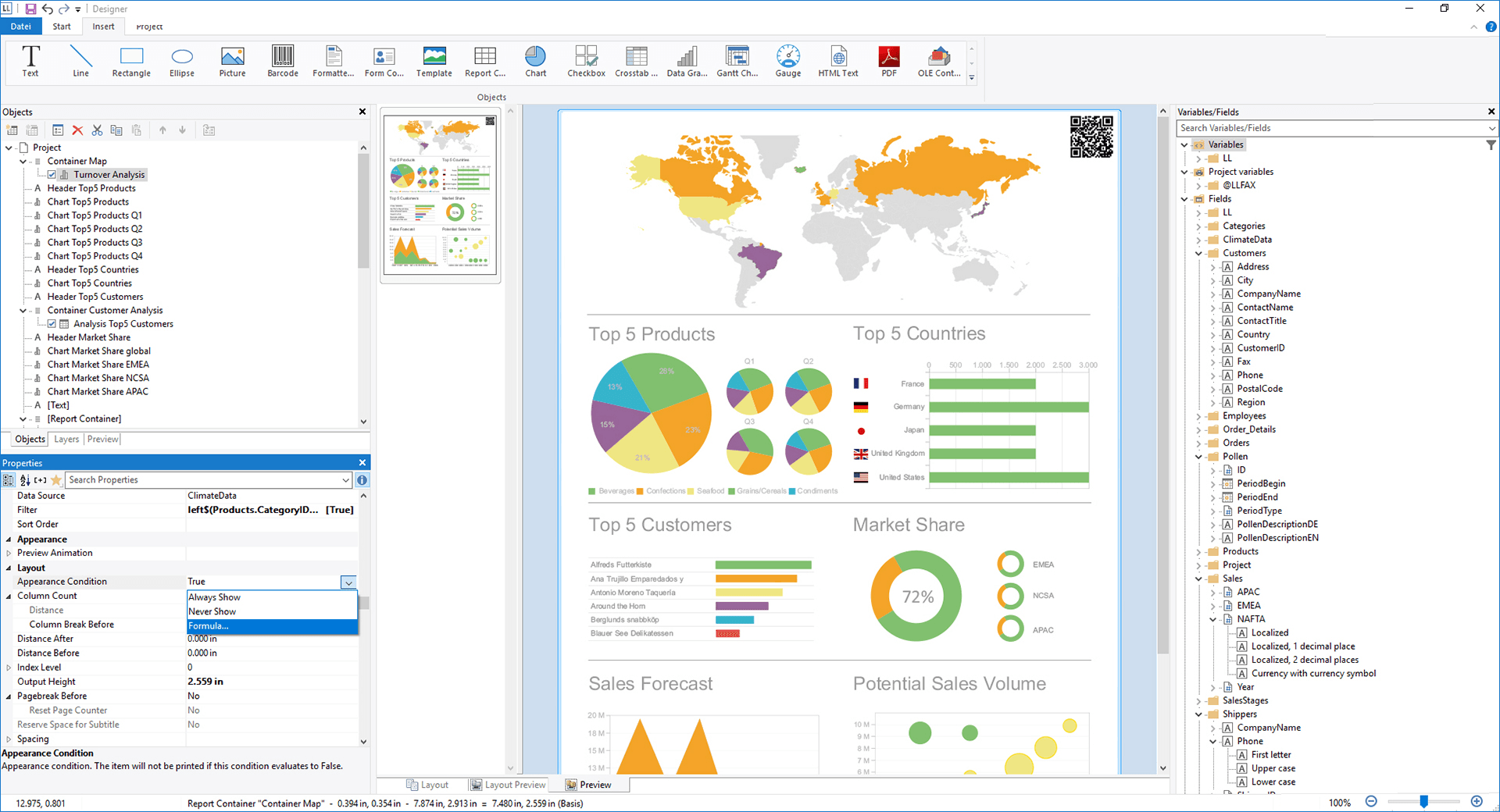 List & Label Standard Reporting Edition