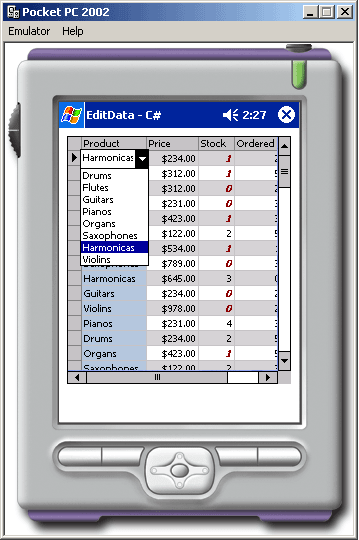 Componentone Flexgrid For Mobile Devices