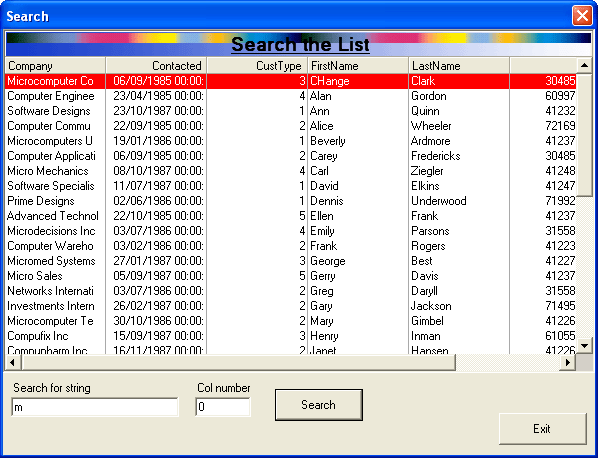 ComponentOne List for WinForms