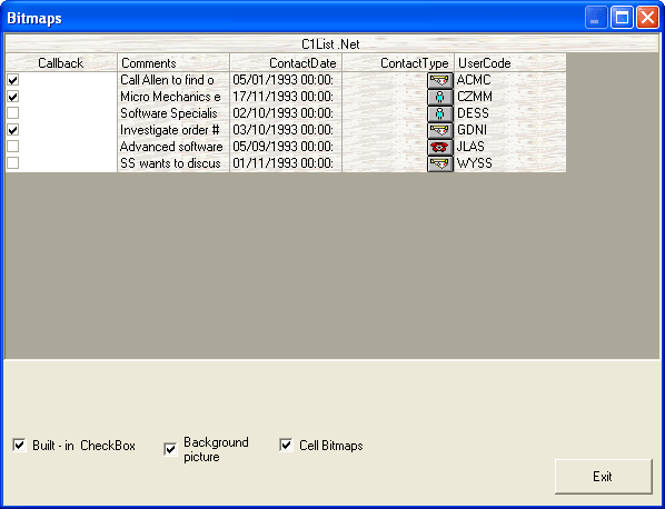 ComponentOne List for WinForms