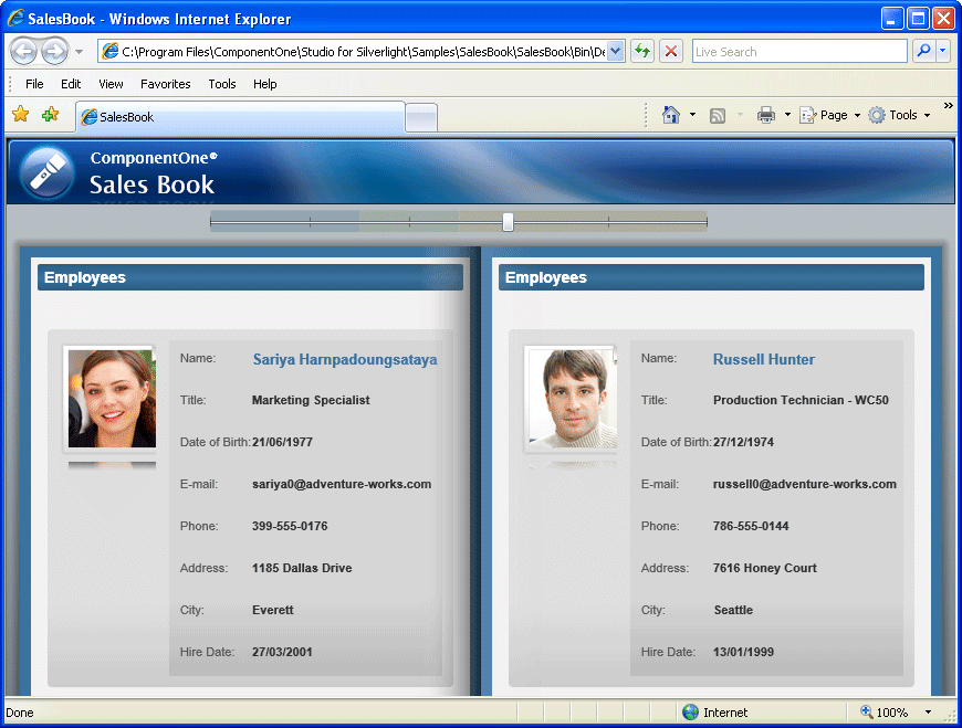 ComponentOne Studio Silverlight