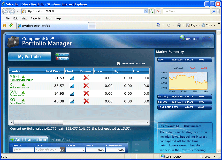 ComponentOne Studio Silverlight