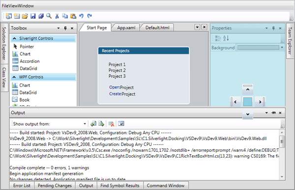 ComponentOne Studio WPF Features