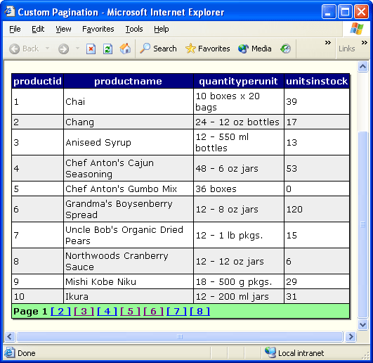ComponentOne WebGrid for ASP.NET