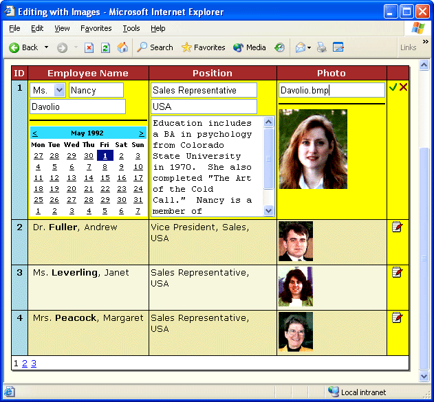 ComponentOne WebGrid for ASP.NET