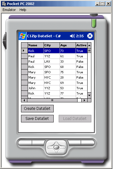 ComponentOne Zip for Mobile Devices