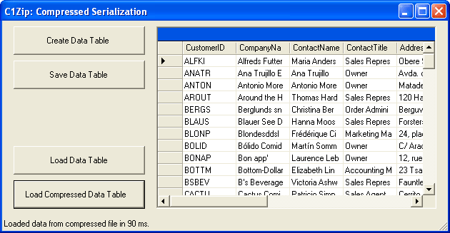 ComponentOne Zip for WinForms（英語版）
