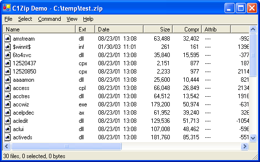 ComponentOne Zip for WinForms