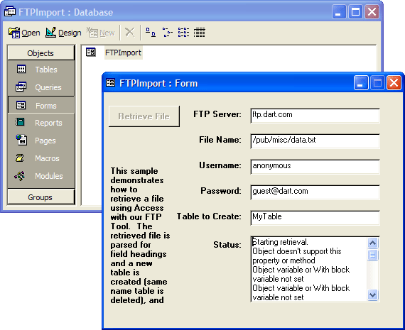 PowerTCP FTP for ActiveX