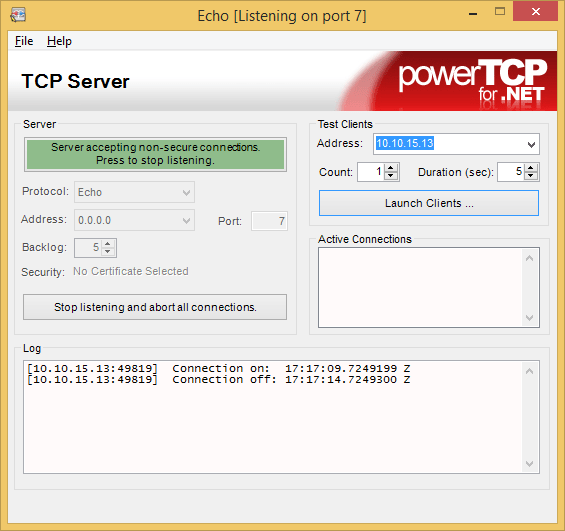 PowerTCP Sockets for .NET
