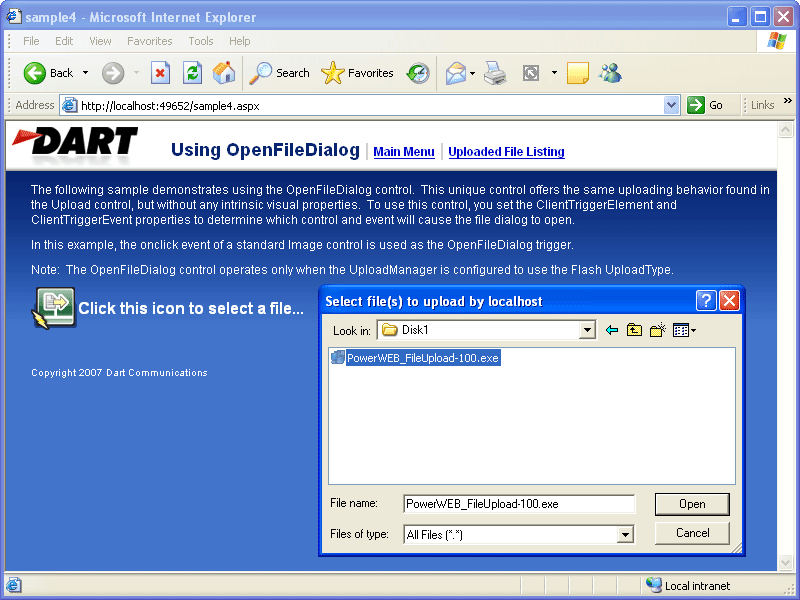 PowerWEB File Upload for ASP.NET