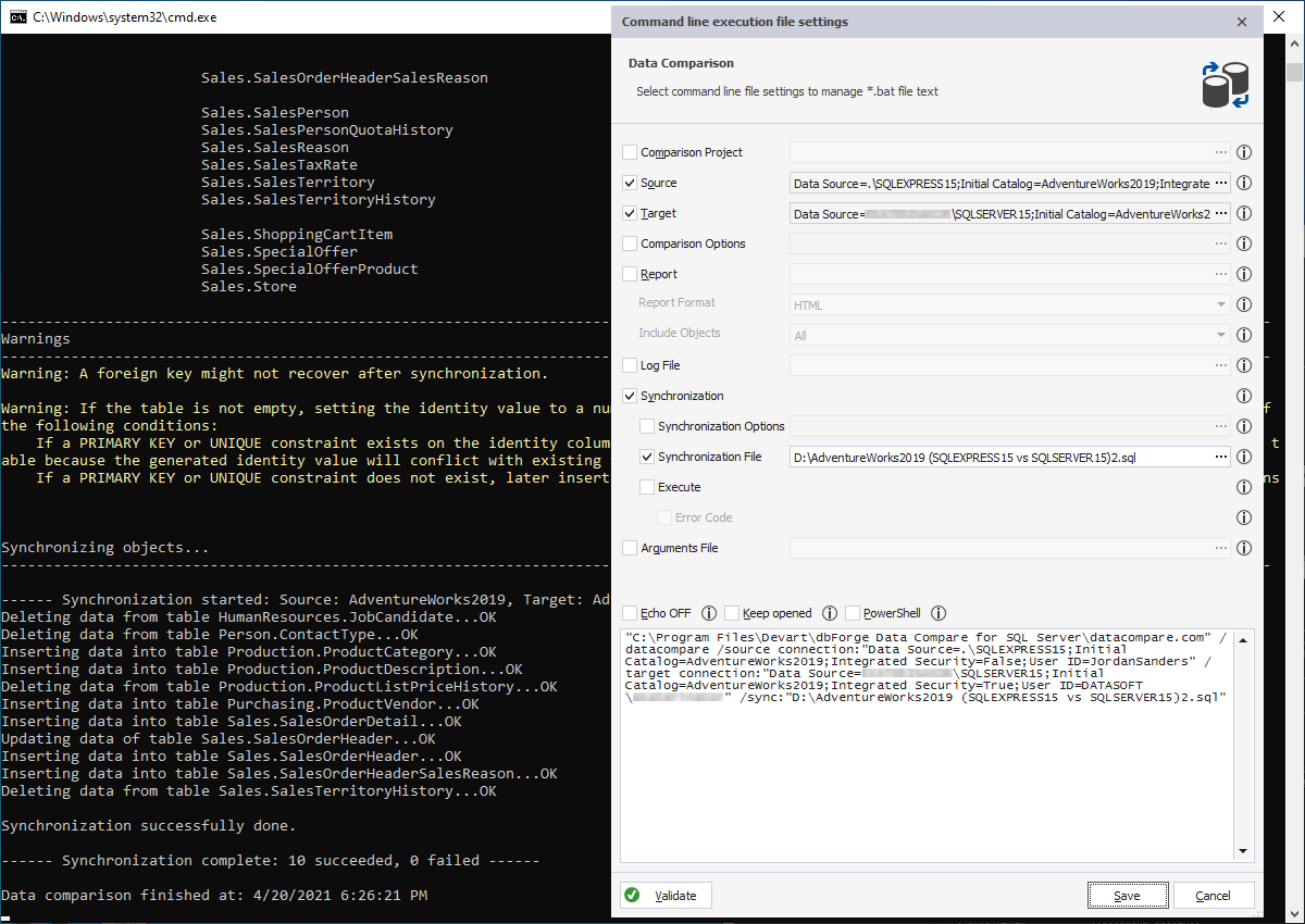 dbForge Data Compare for SQL Server