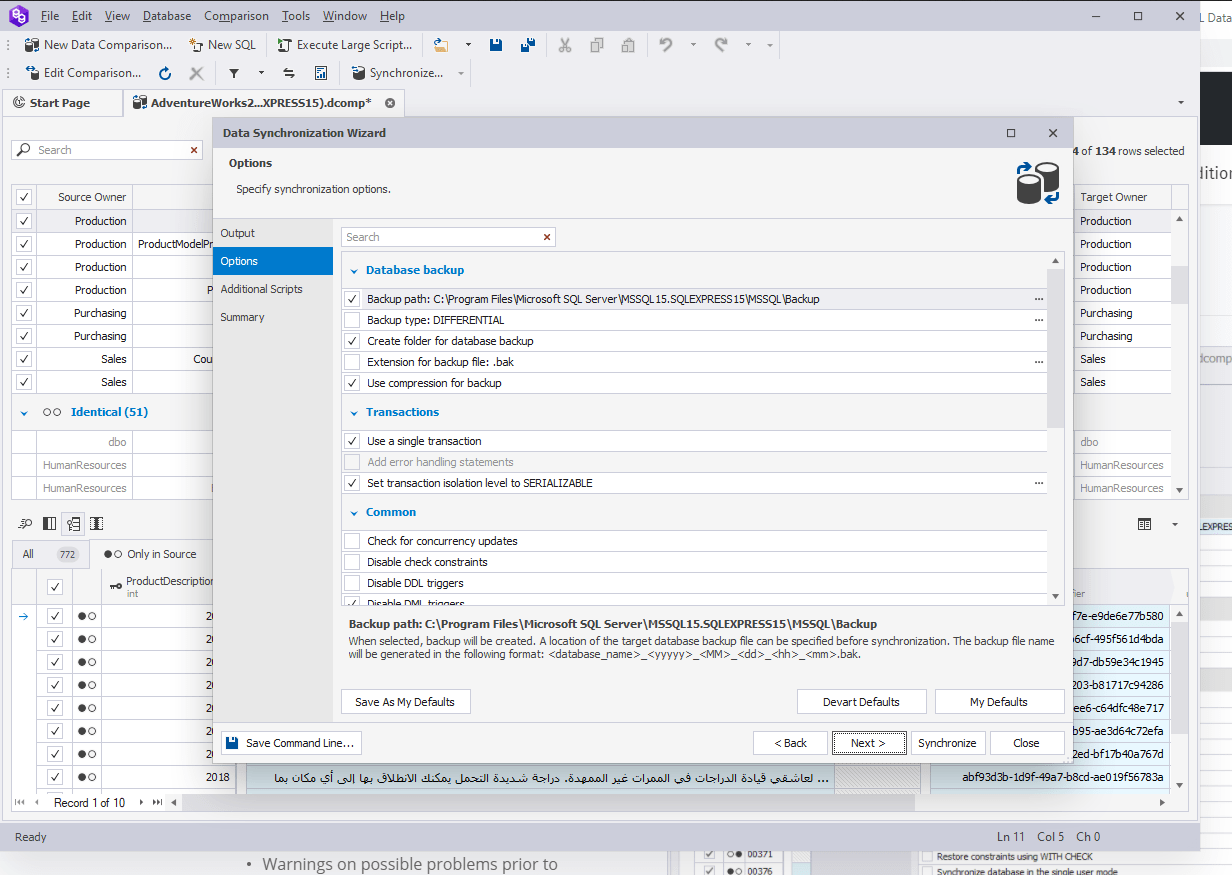 dbForge Data Compare for SQL Server