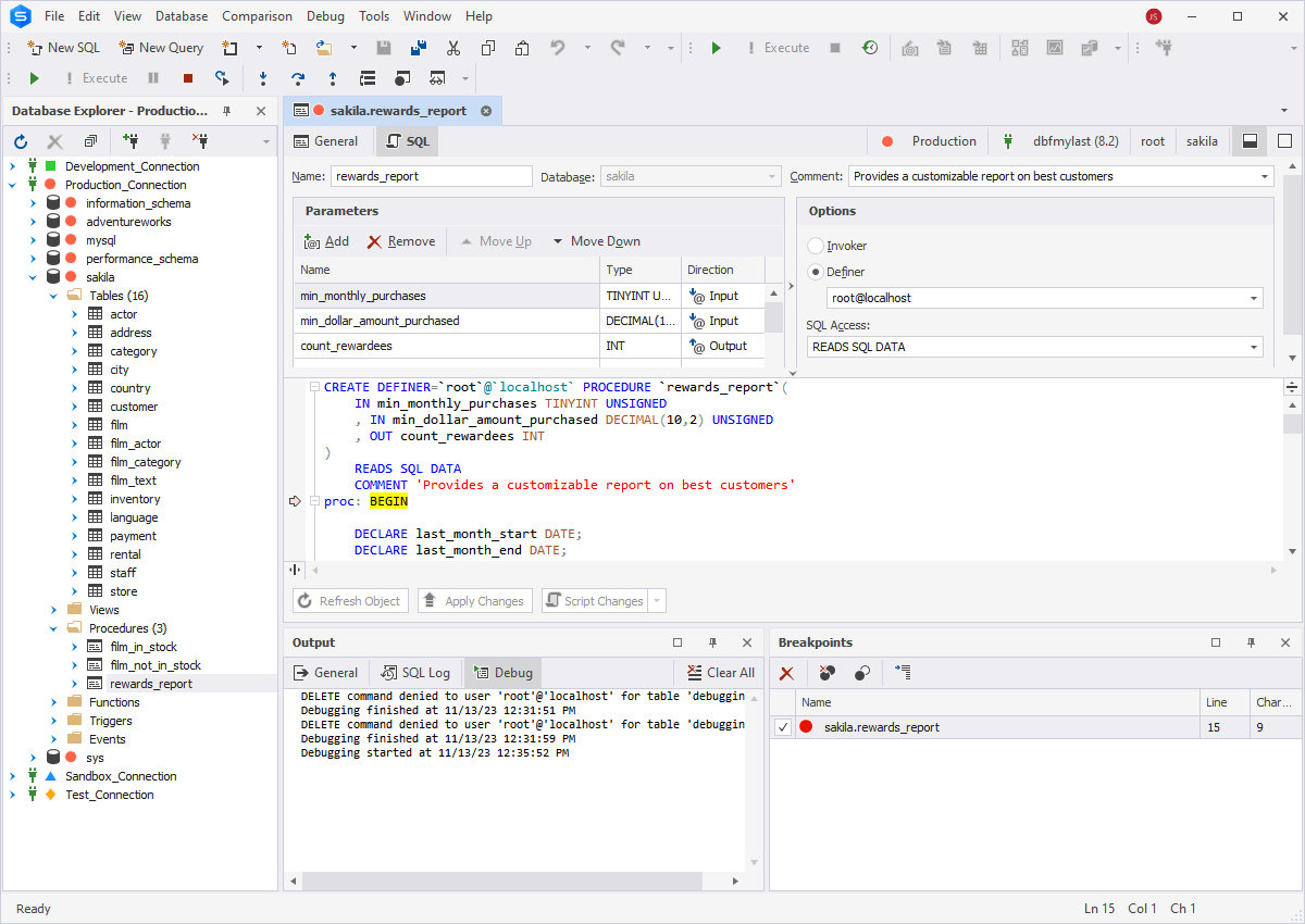 dbForge Studio for MySQL