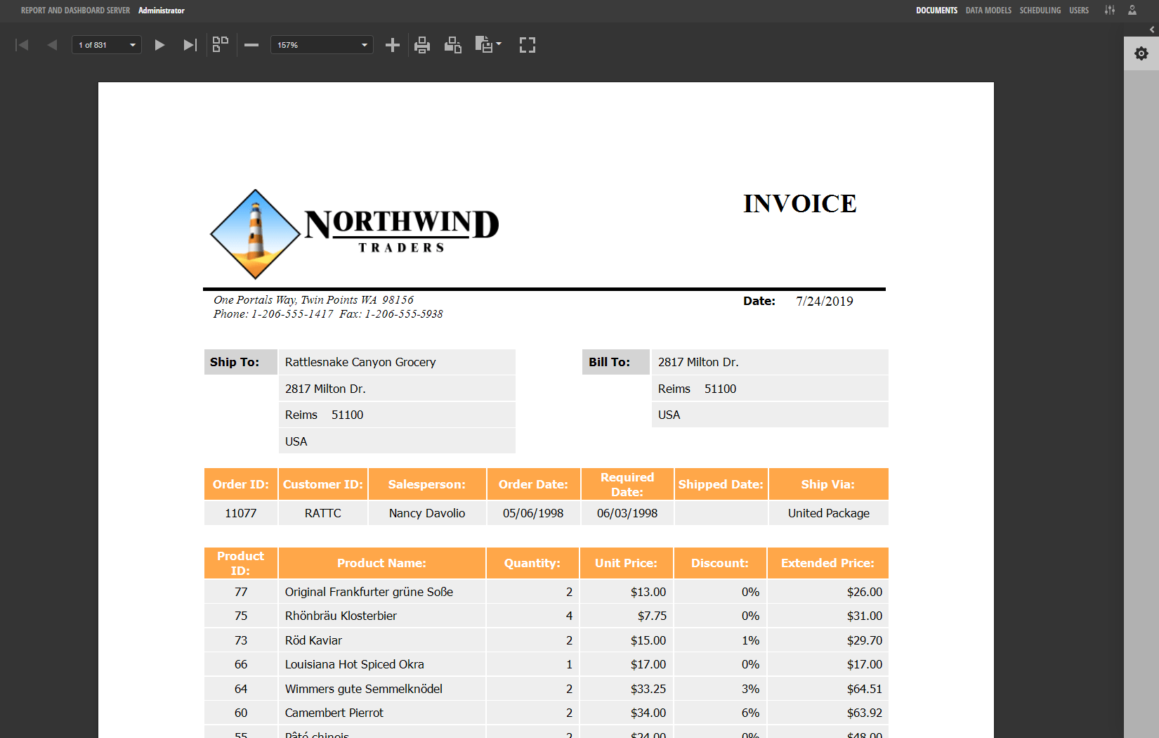 DevExpress Report and Dashboard Server