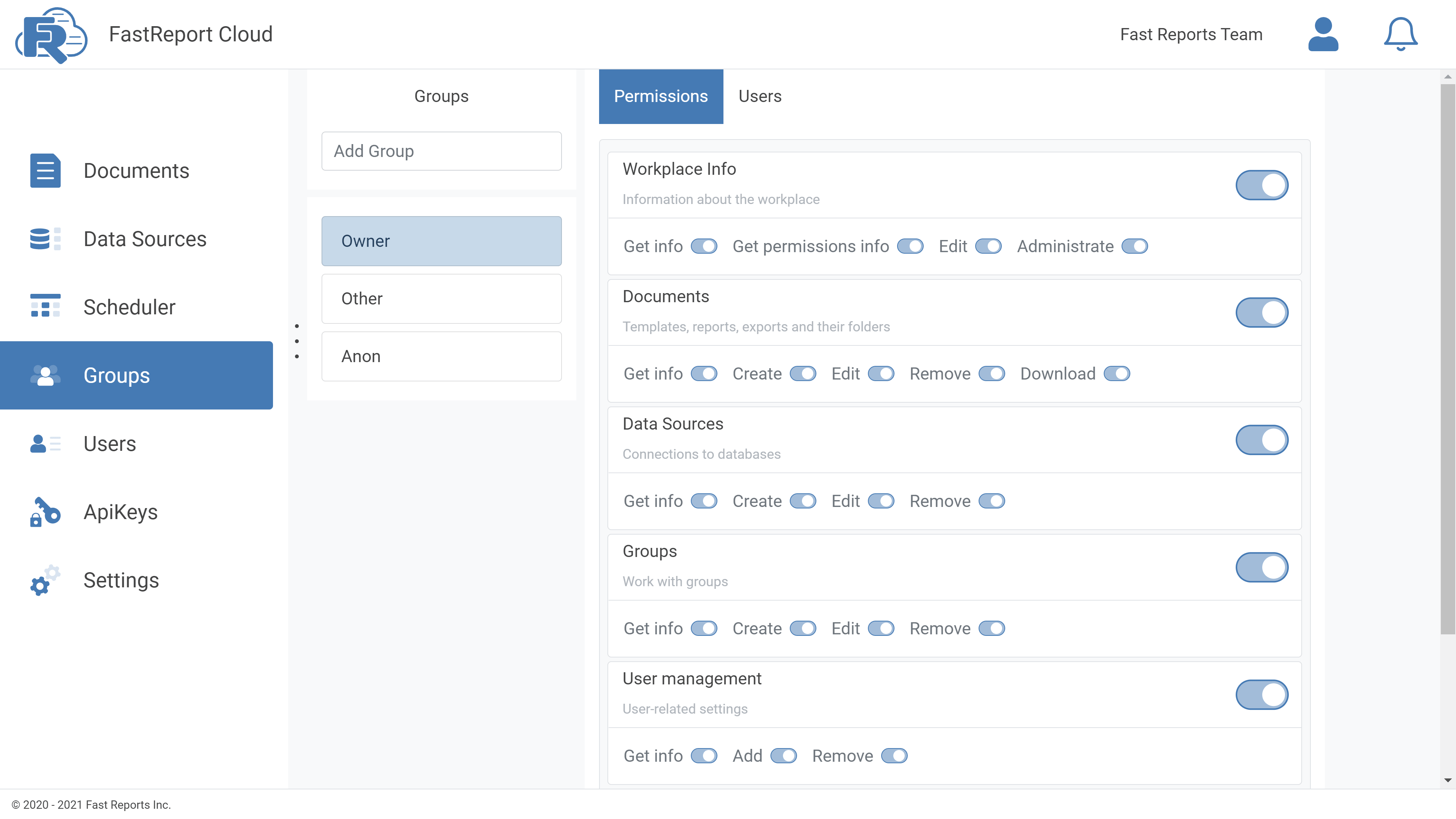 FastReport Cloud（英語版）