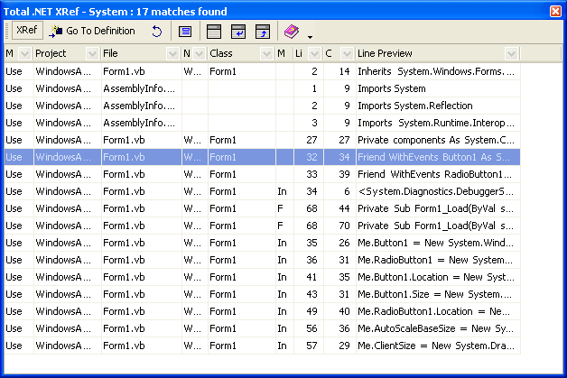 Total .NET Xref - for Visual Studio 2002/2003（英語版）