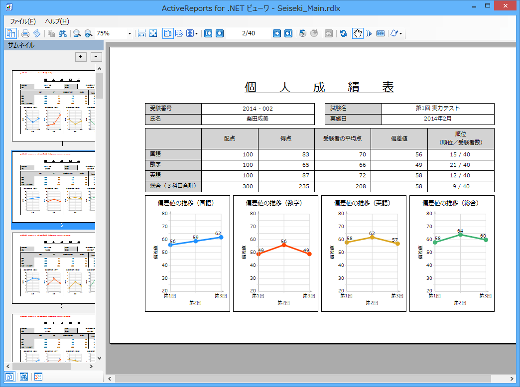 Activereports For Net Standard（日本語版）