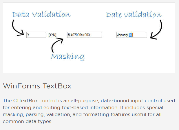 ComponentOne Studio WinForms（英語版）