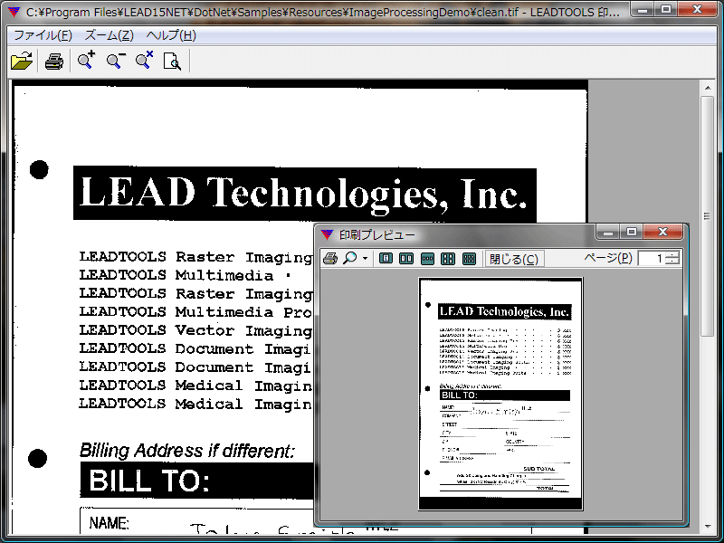 LEADTOOLS Document（日本語版）