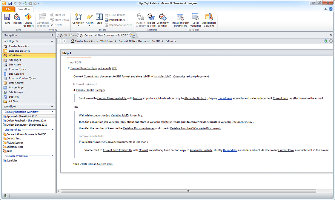 HarePoint Workflow Extensions for SharePoint