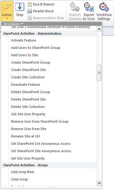 HarePoint Workflow Extensions for SharePoint