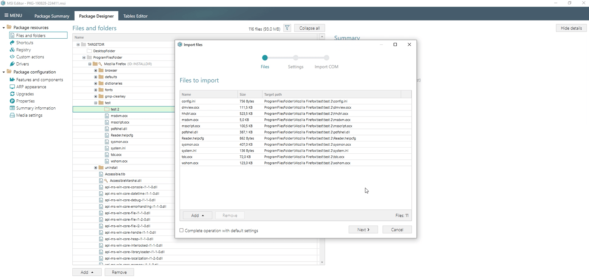 Create and edit Windows Installer (MSI/MST/MSP) packages.