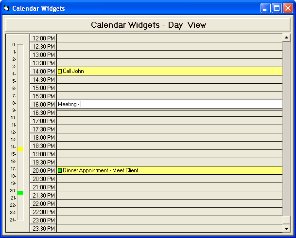 Calendar Widgets