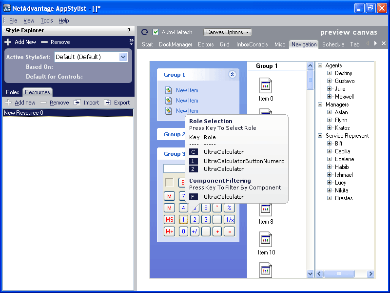 Infragistics NetAdvantage AppStylist