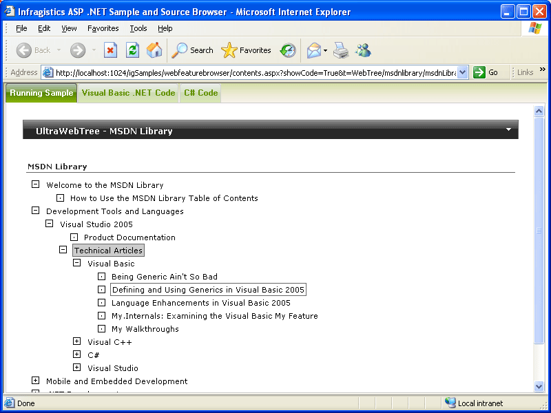 Infragistics Netadvantage For Web Client