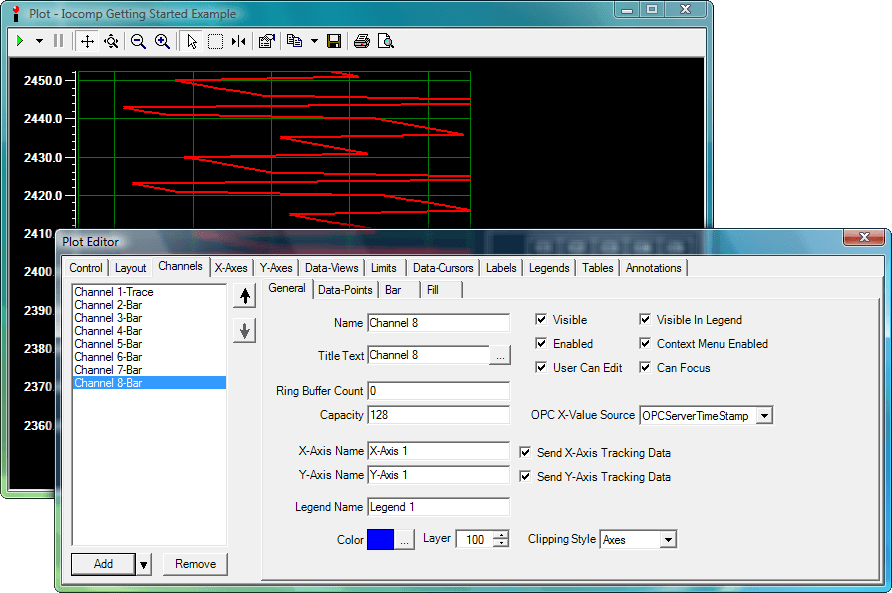 Iocomp .NET WinForms Plot Pack